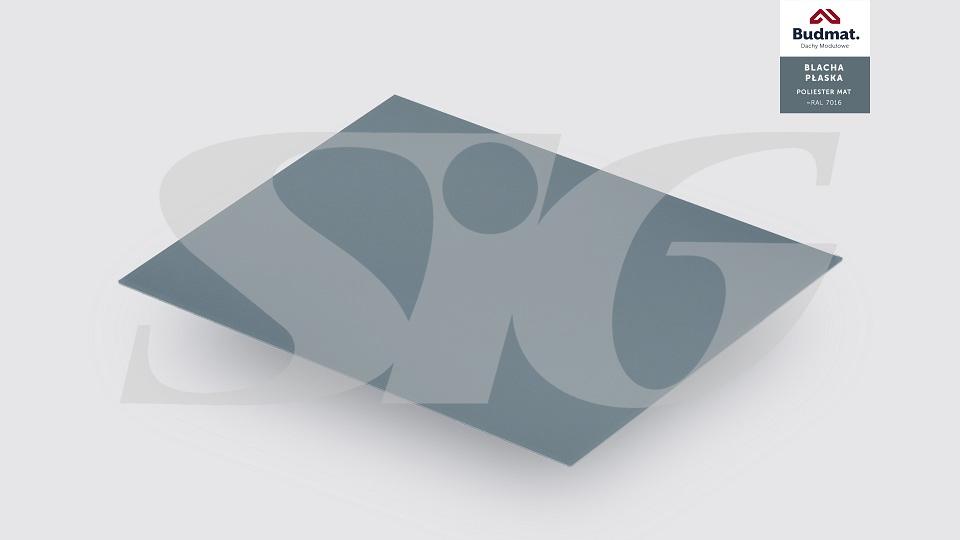 Blacha arkusz BUDMAT ultramat RAL 7016 antracyt 0,5/1250/3000 mm 938994